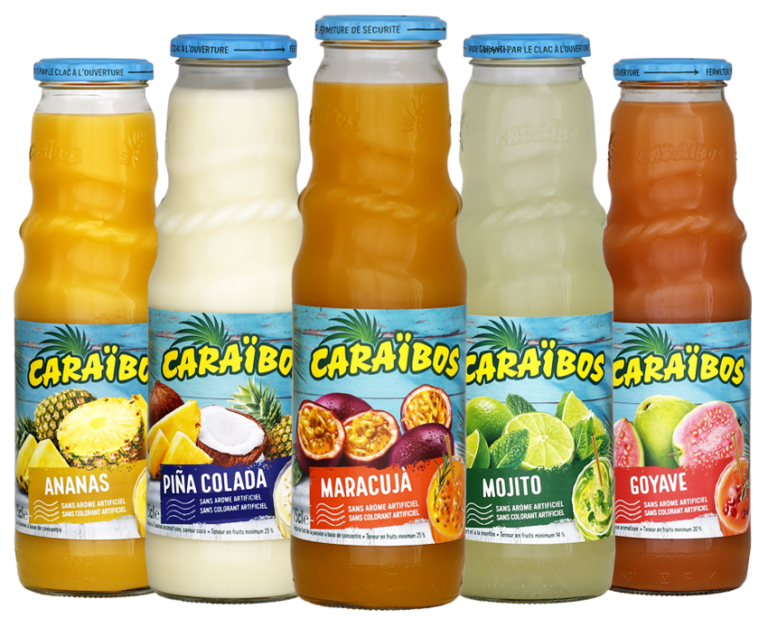 Caraïbos - Jus de fruits et nectars pour vos cocktails